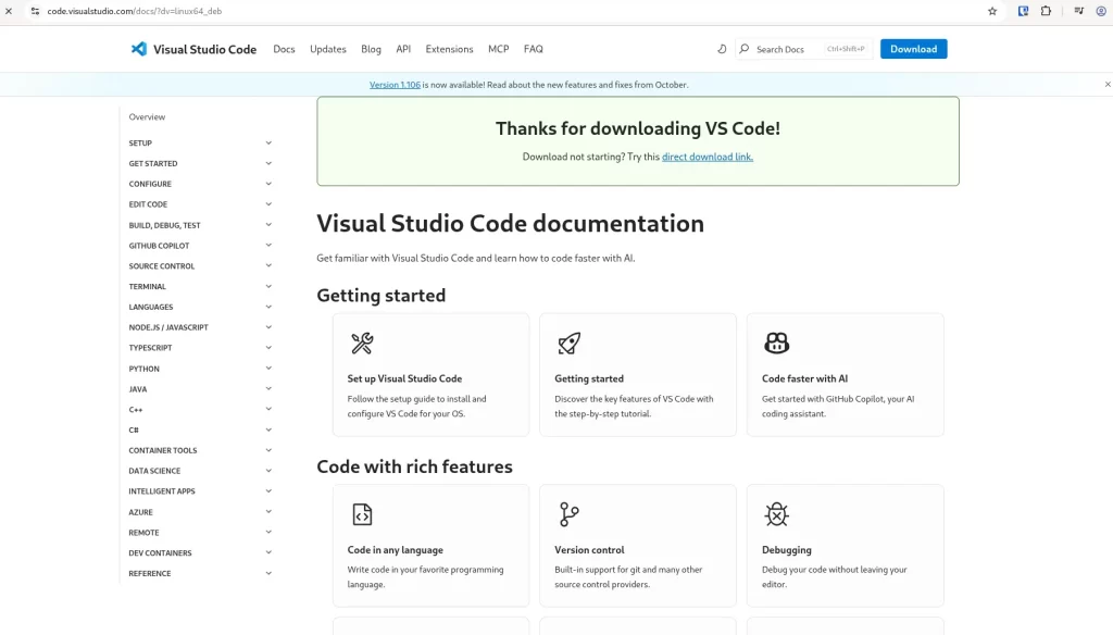 Instalar Visual Studio Code en Linux - Desarrollador Web