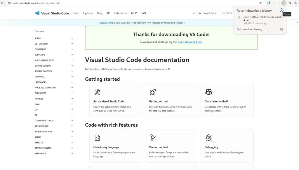 Instalar Visual Studio Code en Linux - Desarrollador Web